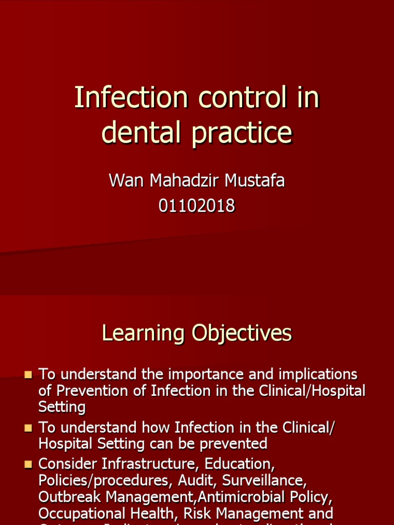 Infection Control in Dental Practice | PDF
