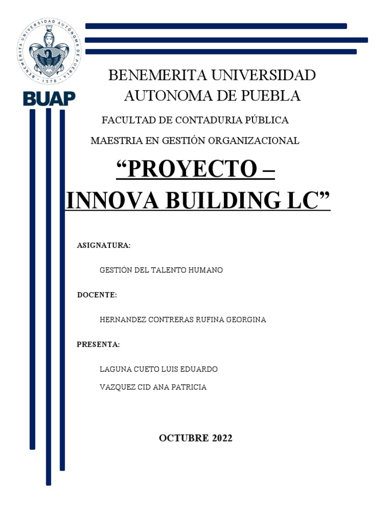 Proyecto-Innova Building LC | Descargar gratis PDF | Diseño | Business