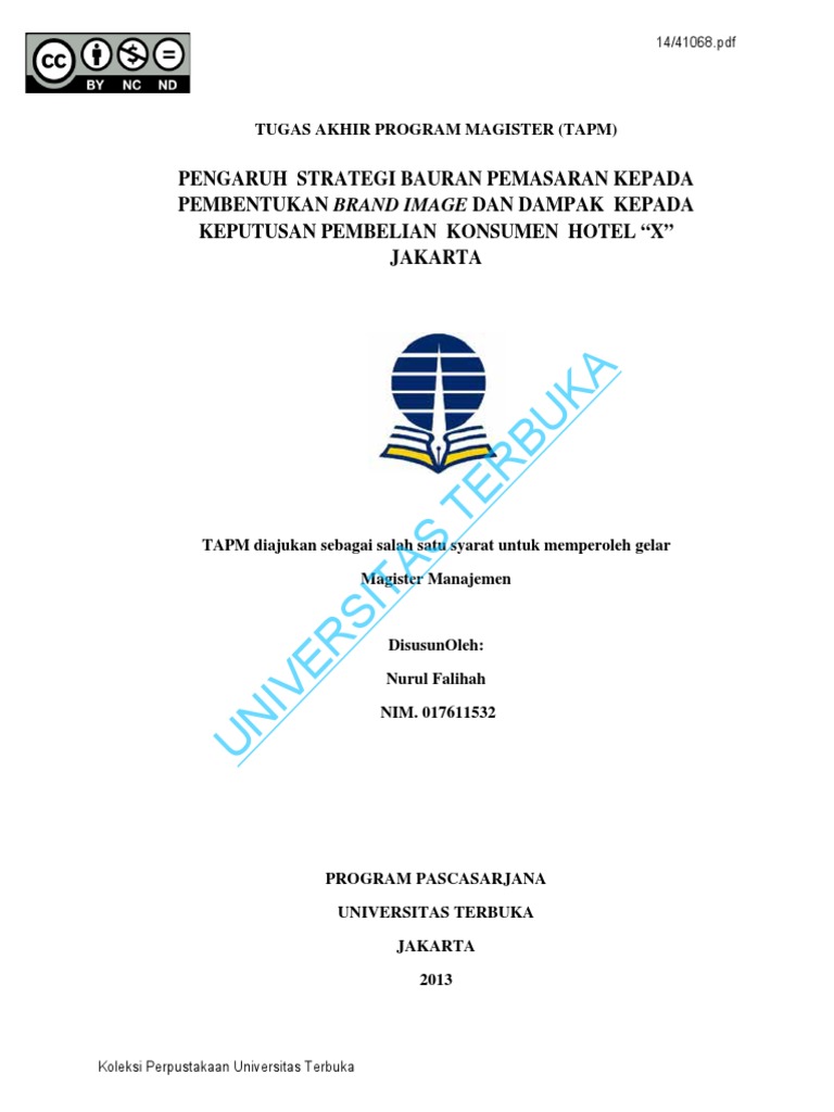 Contoh Tesis Keputusan Pembelian | PDF