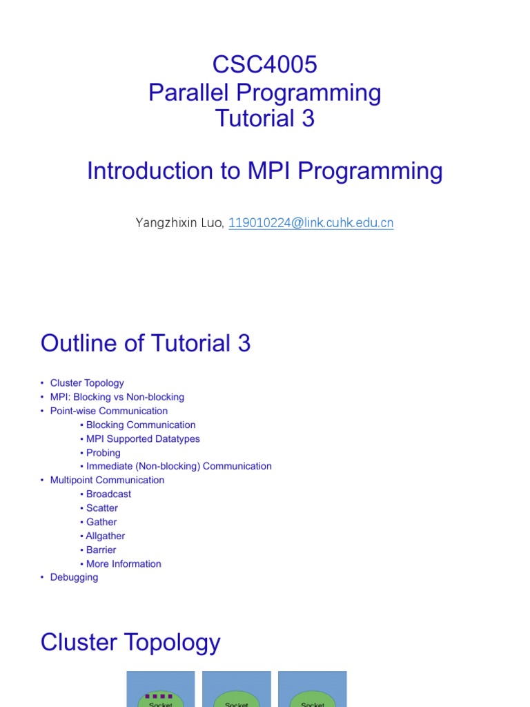 CSC4005 Tutorial3 | PDF