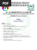 HKISO Heat PracticePaper AnswerKey | PDF | Learning