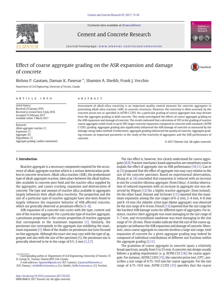 Cement and Concrete Research: Bishnu P. Gautam, Daman K. Panesar ...