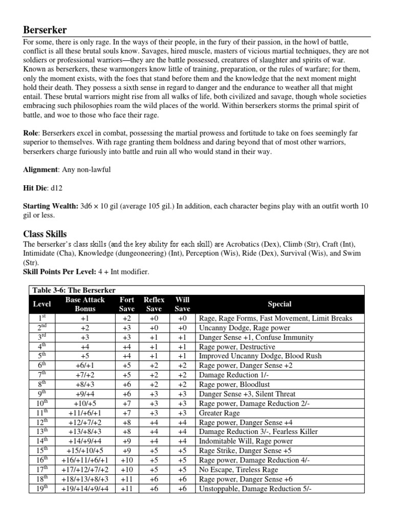 Berserker | Download Free PDF | Armour