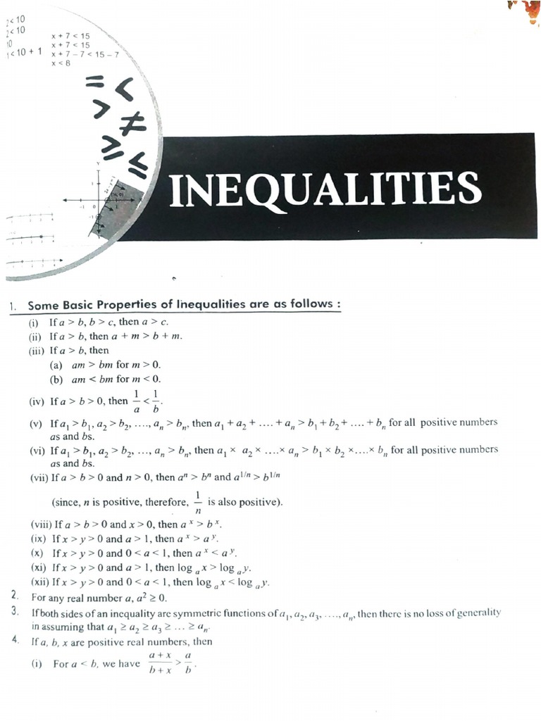 In Equalities | PDF