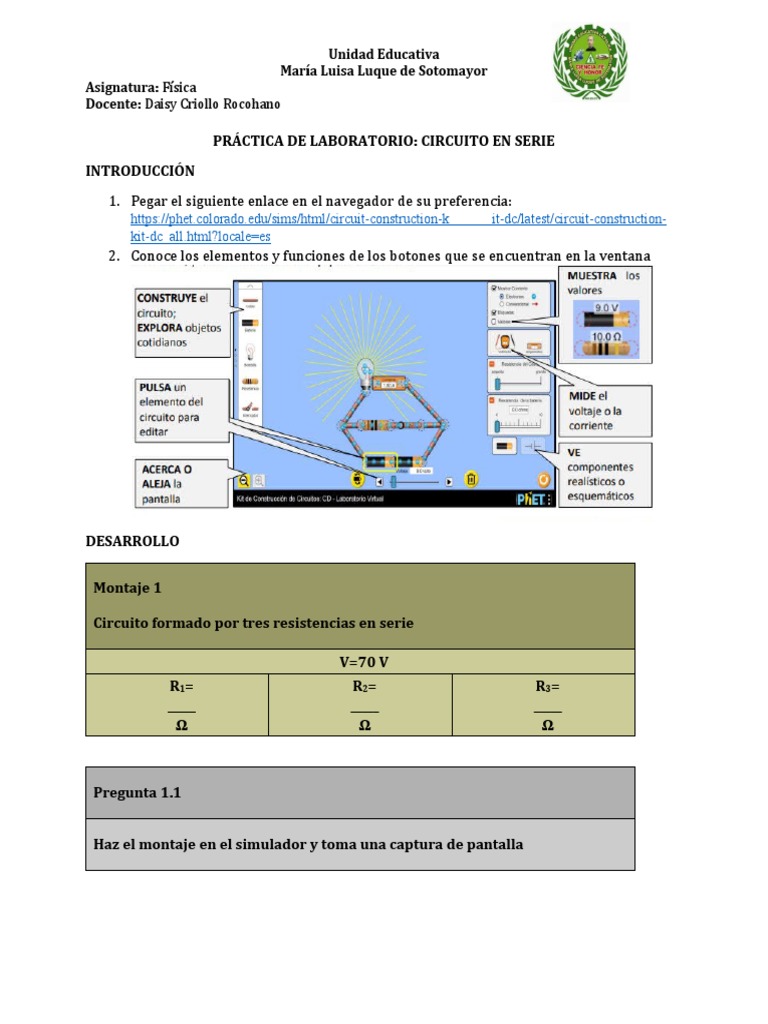 Practica Lab Circuito en Serie | PDF