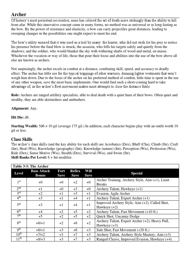 Archer | PDF | Archery | Bow And Arrow