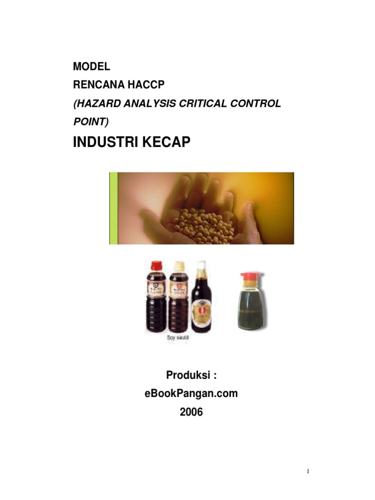 Panduan HACCP untuk Industri Kecap | PDF
