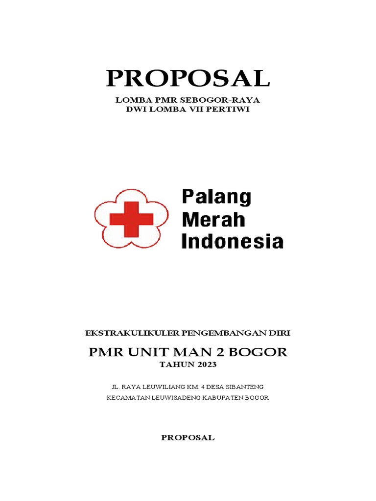 Proposal Lomba PMR Pertiwi | PDF