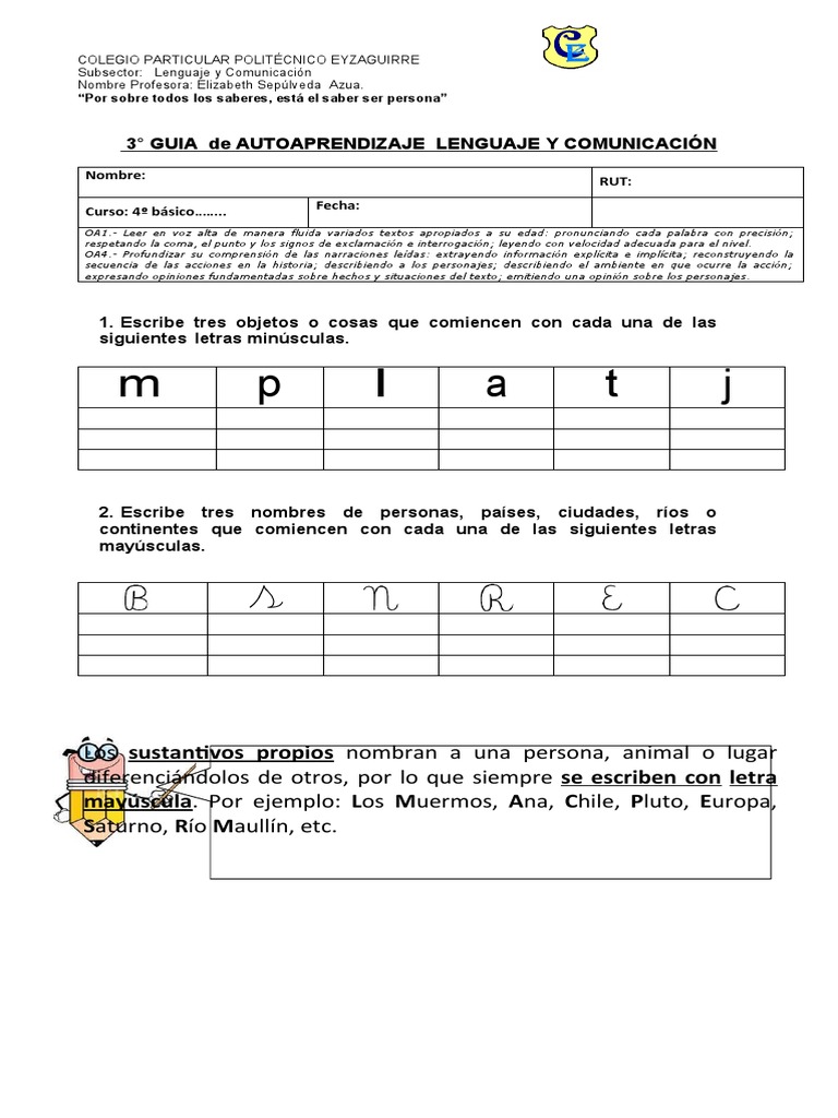 3°guia - Unidad 0 - Lenguaje 4°comp Lect y Vocabula | PDF | Osos ... 3°guia - Unidad 0 - Lenguaje 4°comp Lect y Vocabula | PDF | Osos ...