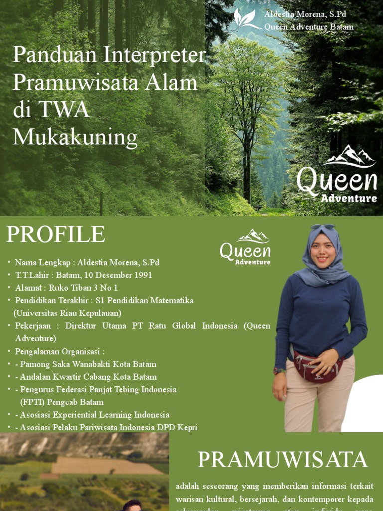 Panduan Interpreter Pramuwisata Alam Di Twa Muka Kuning | PDF