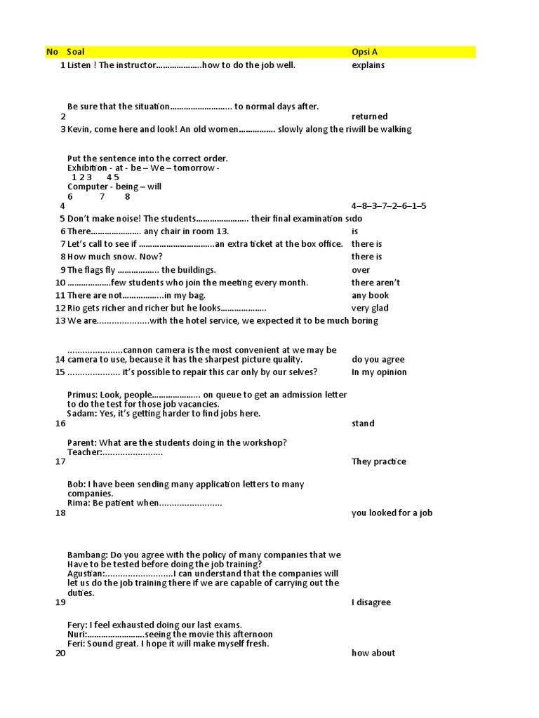 Soal Ujian BHS Ing KLS X PTS Sem Genap 2021-2022 Excel On Line PB Ok | PDF