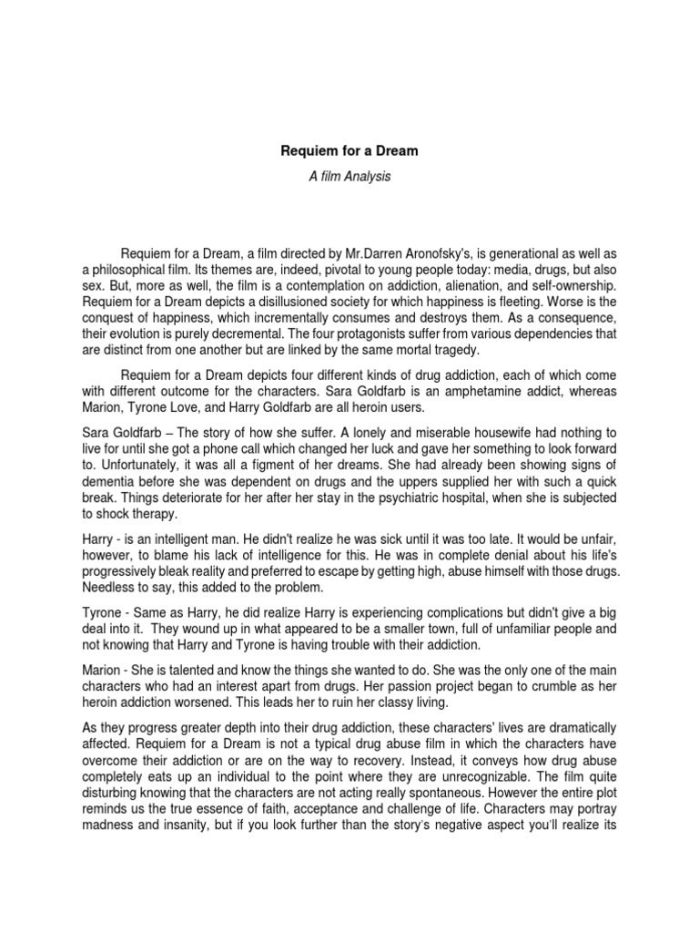 Requiem For A Dream | PDF