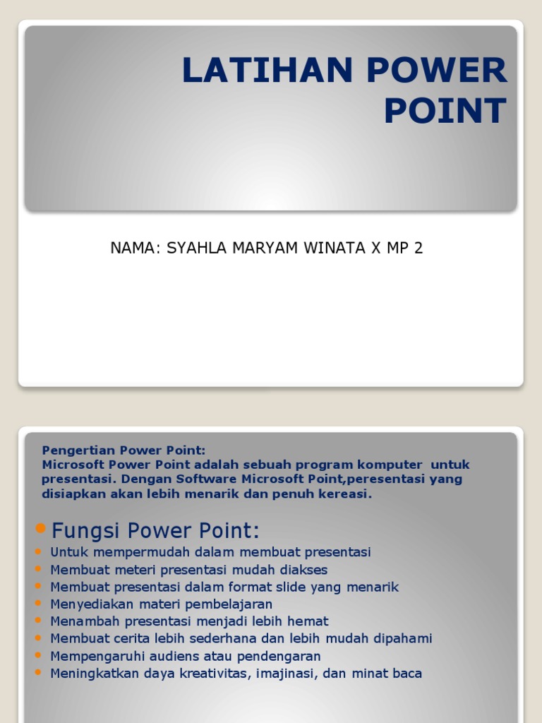 Latihan Power Point | PDF