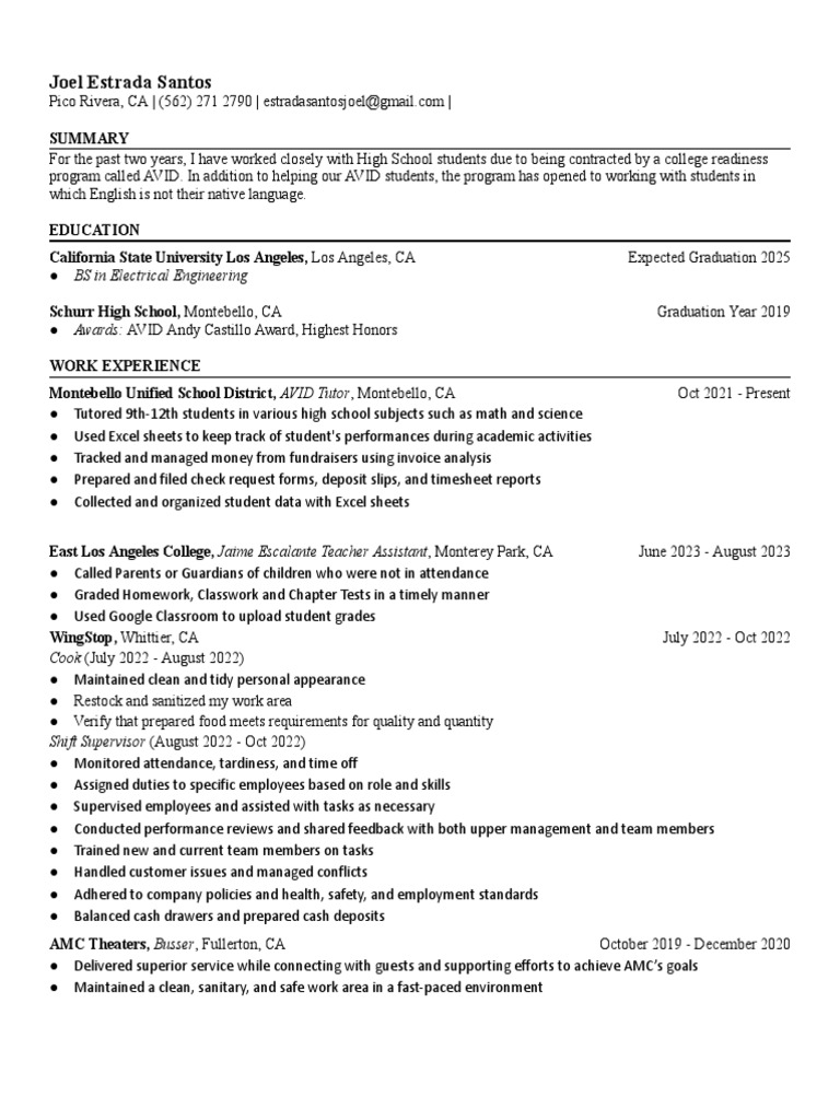 General Resume | PDF