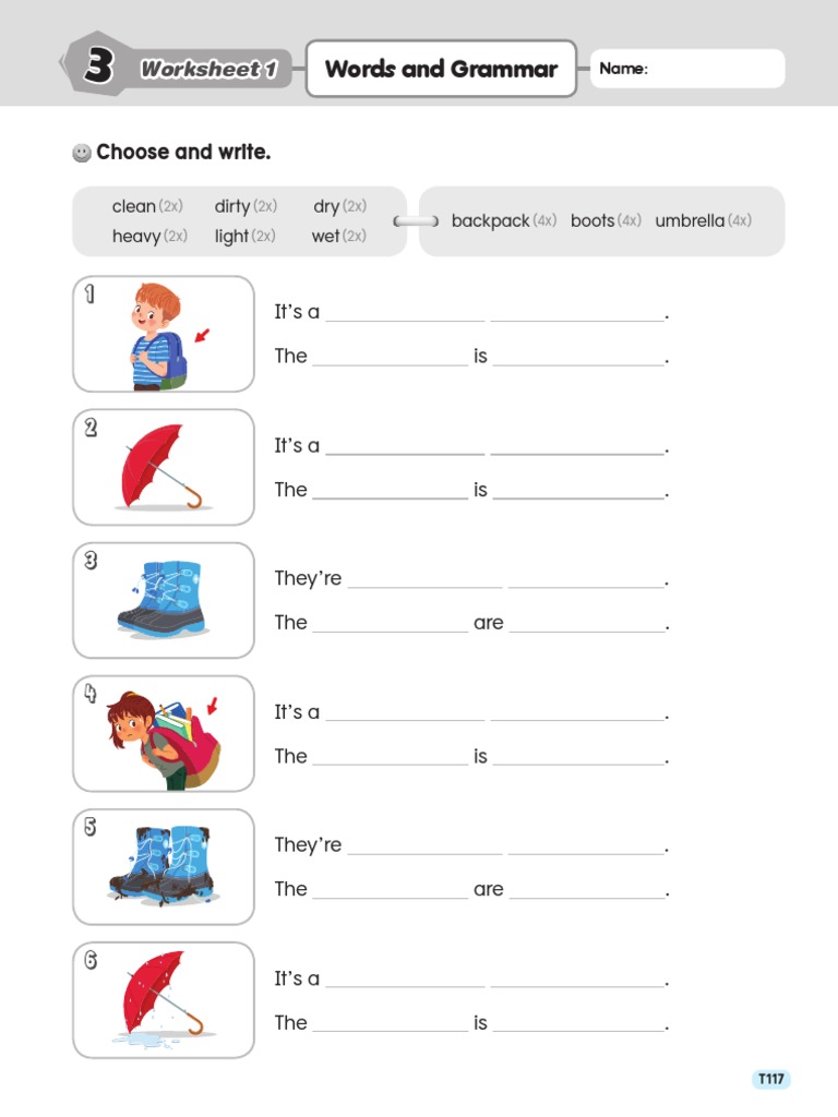 Let's Smile 3 - Worksheet - Unit 3 | PDF