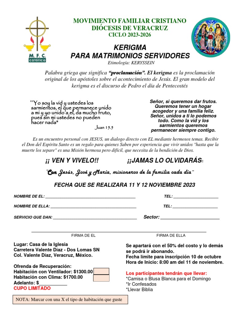 Ficha de Kerigma para Servidores | PDF | Religión y espiritualidad
