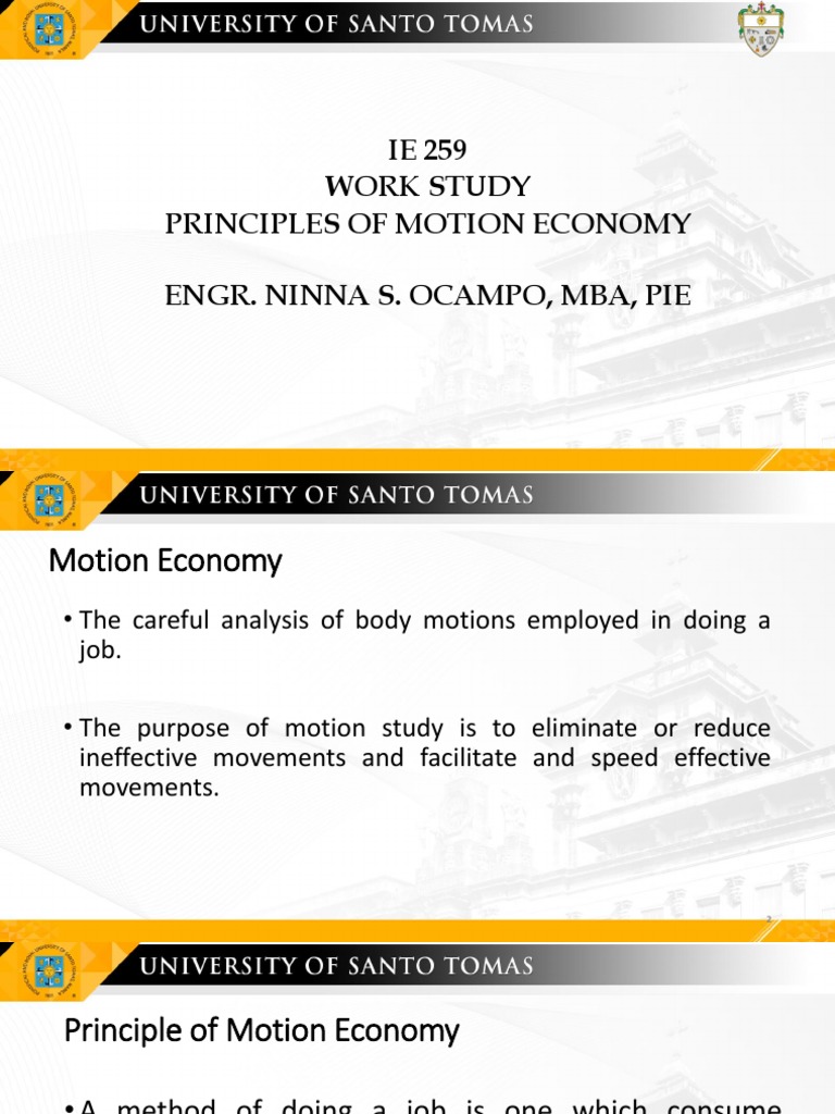 CHAPTER 5_Principles of Motion Economy | PDF