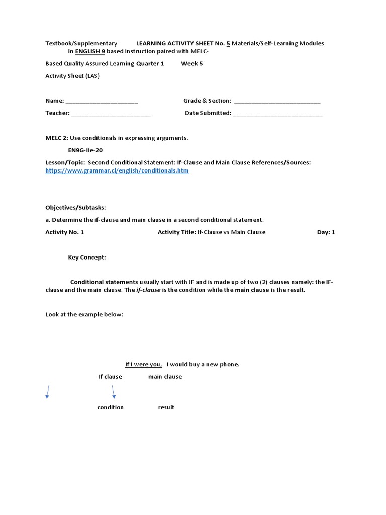 English 9 Q1 W5 | Download Free PDF | Linguistics | Grammar