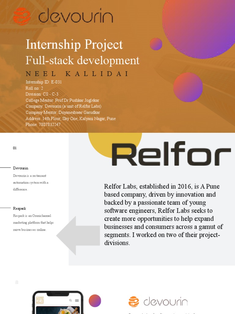 Neel Kallidai Final Presentation Semester 8 Internship V2 | PDF | Databases | Password