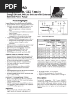 Tny253/254/255 Tinyswitch Family: Energy Efficient, Low Power Off-Line ...