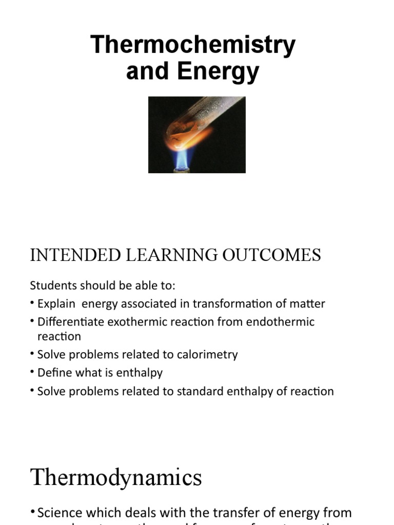 Thermo Chemistry | PDF