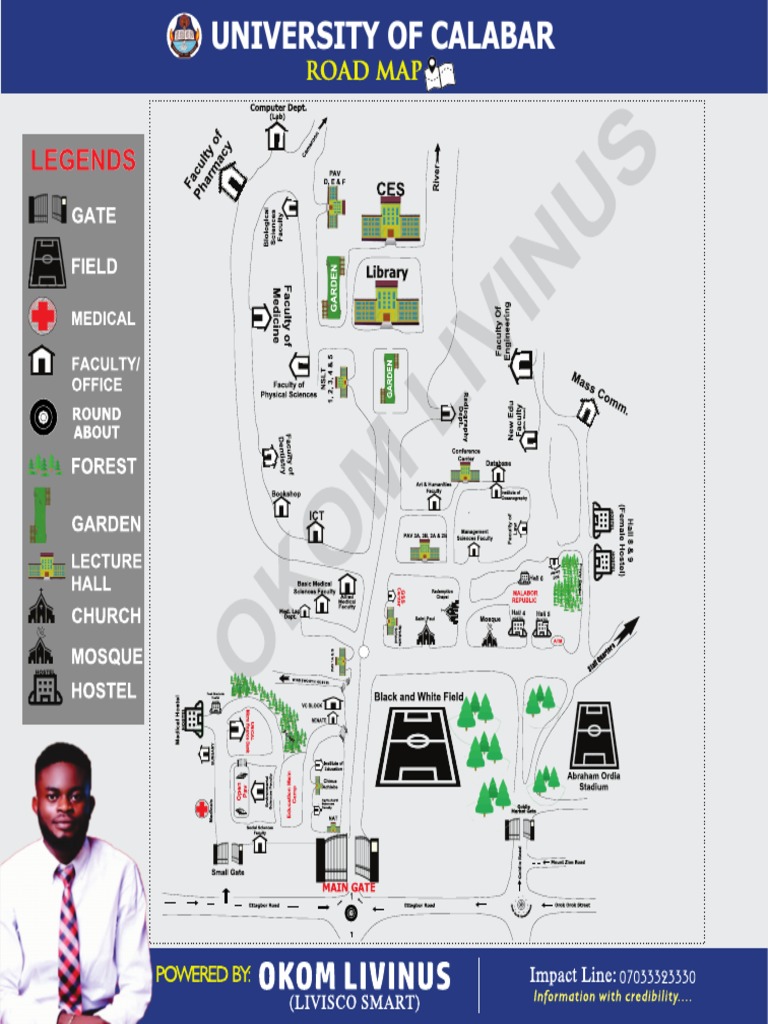 Updated Unical Map by Okom Livinus | PDF