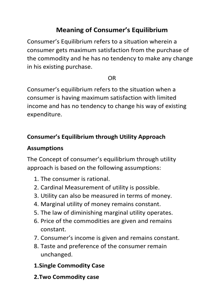 Meaning of Consumer | PDF