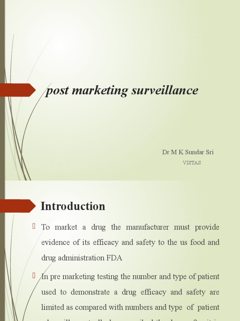 Post Marketing Surveillance | PDF | Cohort Study | Adverse Effect