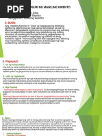 Balangkas NG Pagsusuri NG Awit | PDF