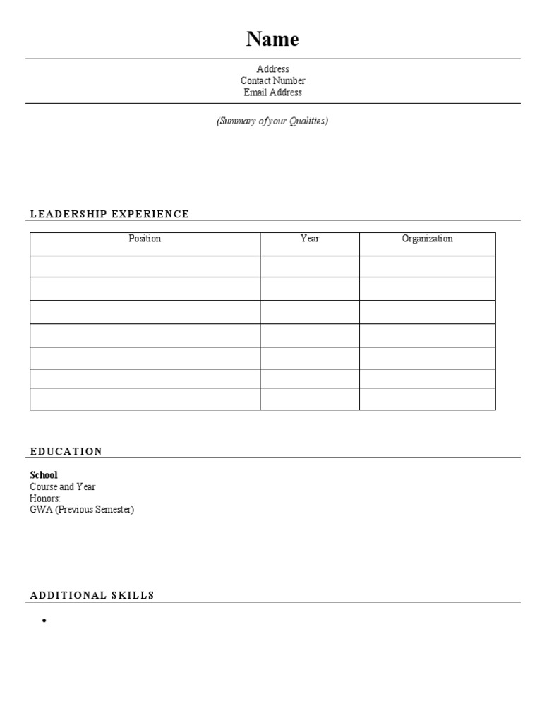 Scribd Resume Template Guide | PDF