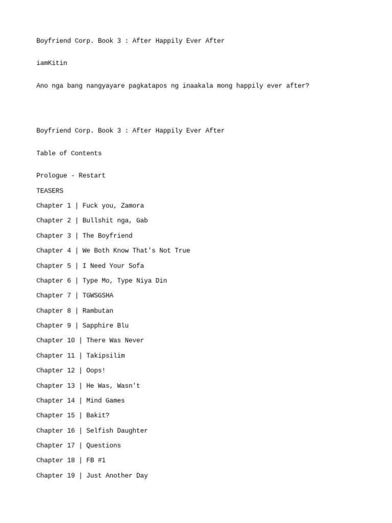 BF Corporation - PT 3 | PDF