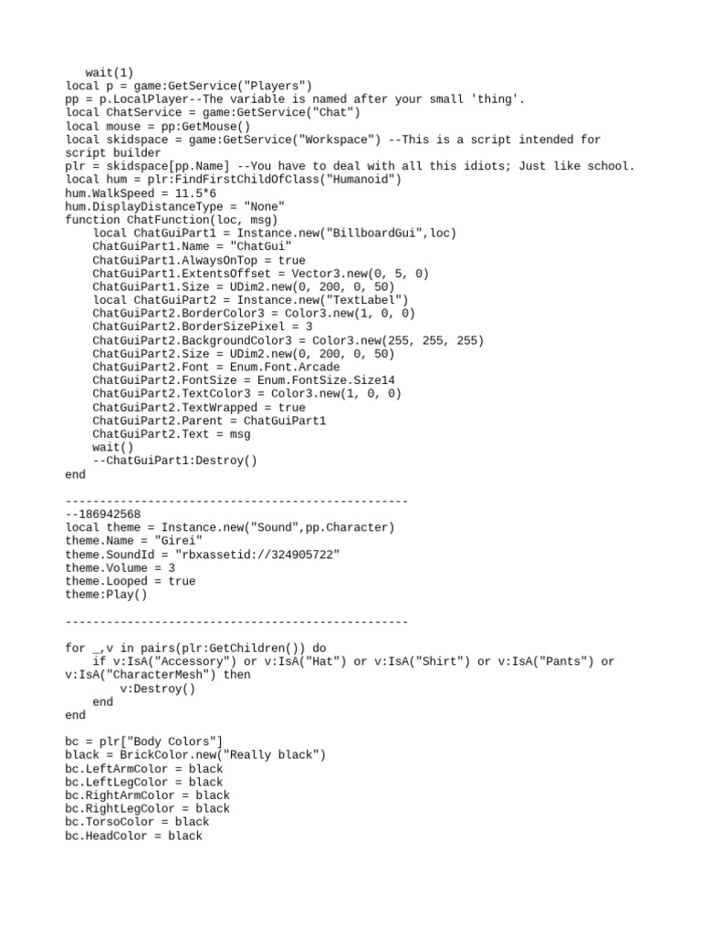 Demon of Insanity - ROBLOX Script | PDF