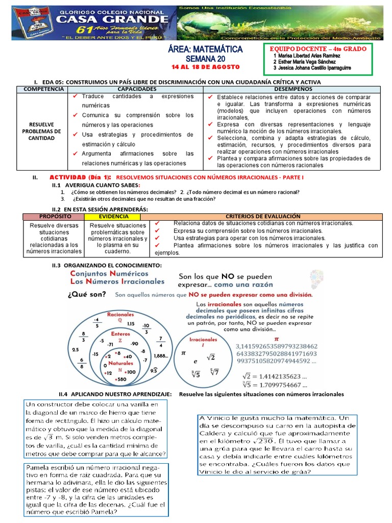 Semana 21 - Matemática - 4°abcdefg | PDF