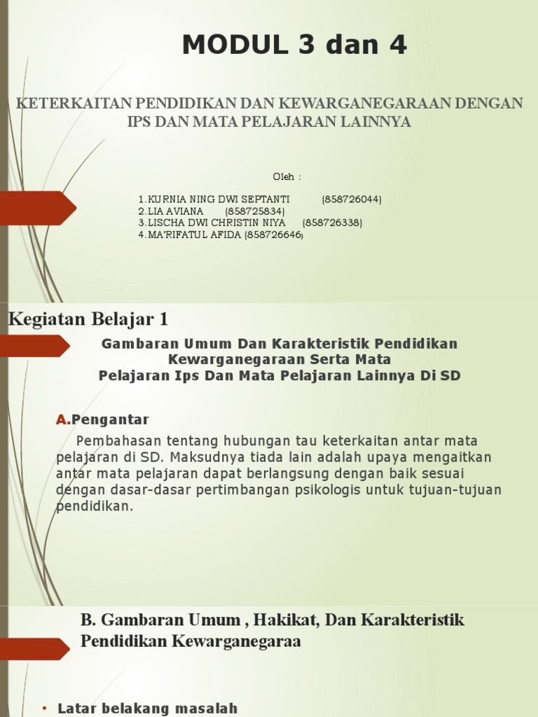 PKN Modul 3 Dan 4 | PDF