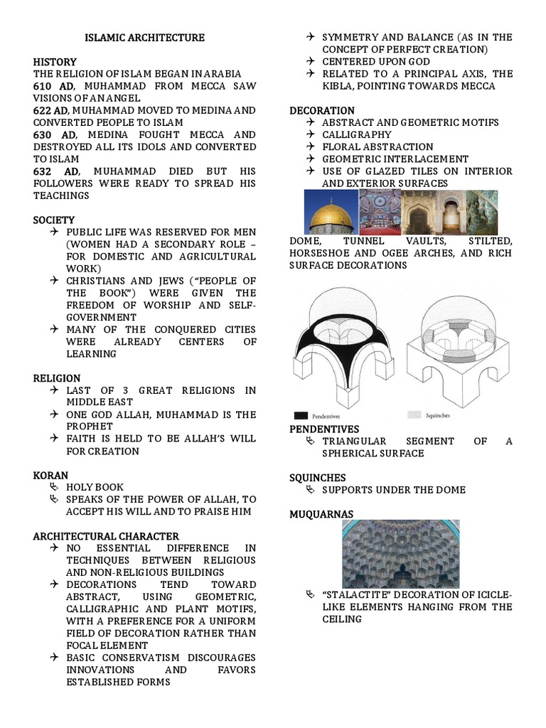 Islamic Architecture: History and Features | PDF | Temple | Mosque