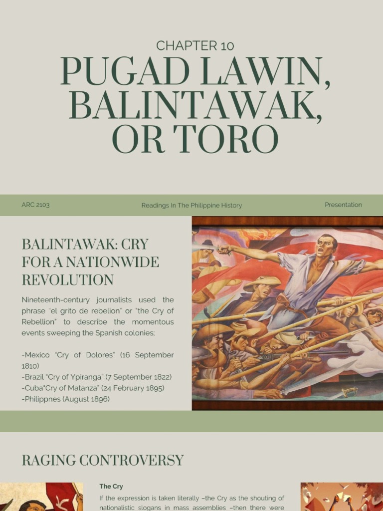 Readings in Philippine History Chapter 10 - PUGAD LAWIN, BALINTAWAK, OR ...