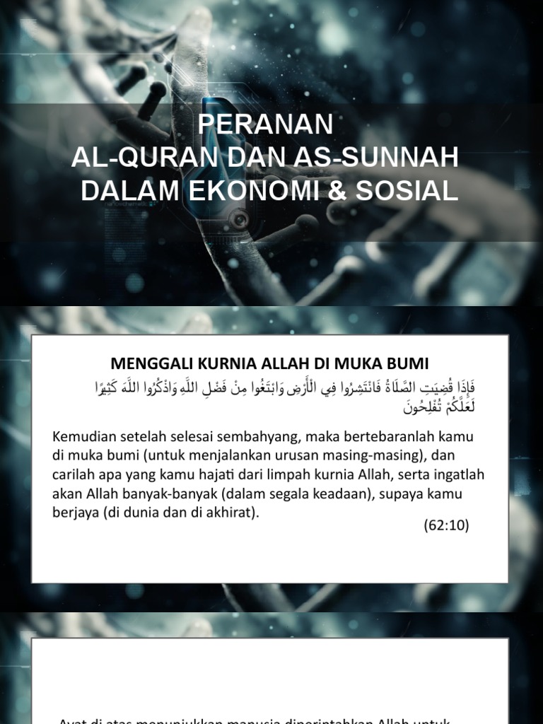 Peranan Al-Quran-Ekonomi & Sosial | PDF