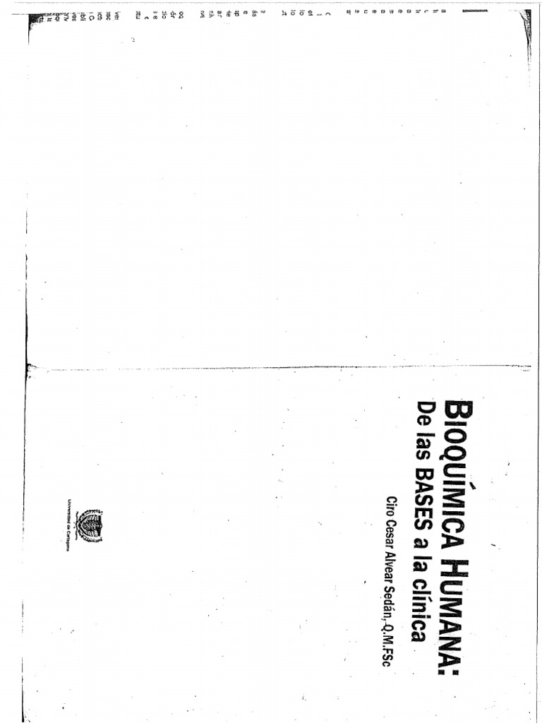 Bioquimica Humana DR Ciro Alvear | PDF