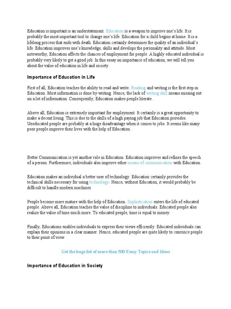 Education and Sports Paragraph | PDF | Blood | Physical Fitness