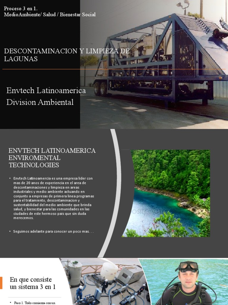 Descontaminación de Lagunas con Envtech | PDF | Hogar, jardinería y bricolaje