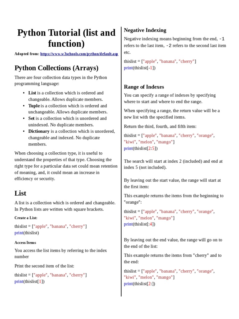 Python Miscs To Refer | PDF