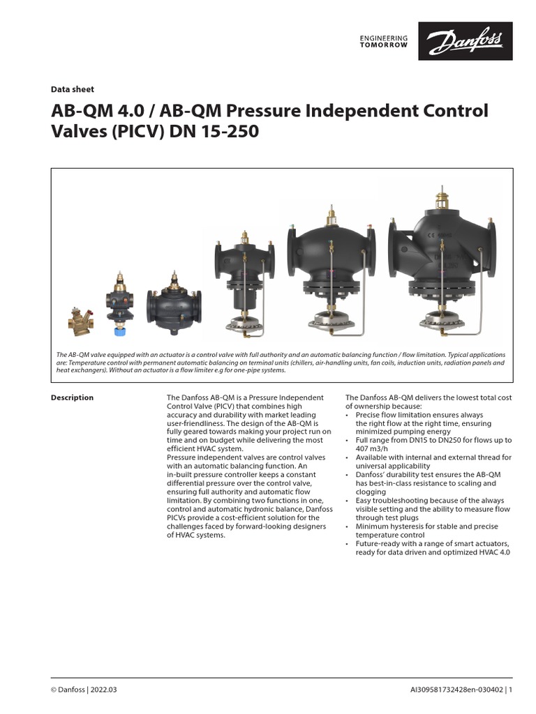 Abqm 4.0 Pibcv Data Sheet | PDF
