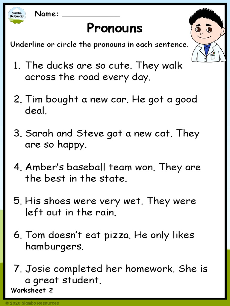 Grade-2-Pronouns-Worksheet-2 | PDF