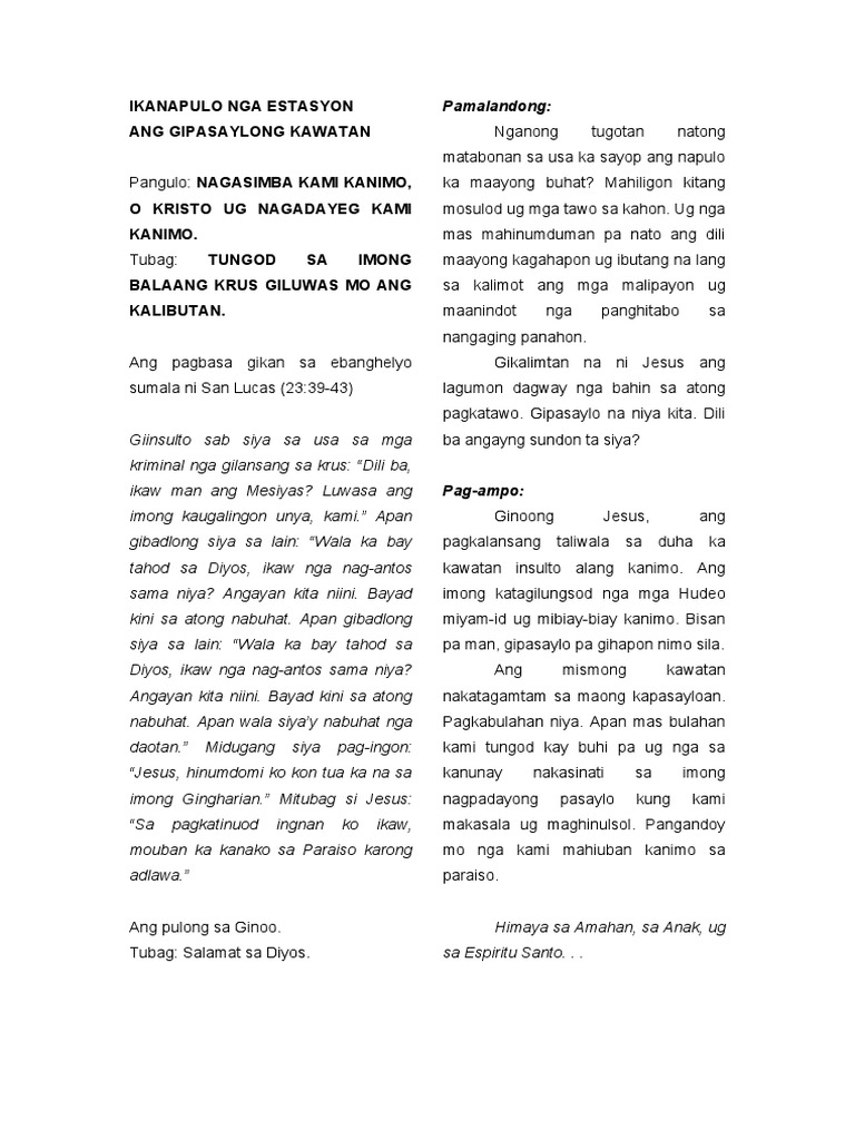 Ikanapulo Nga Estasyon | PDF