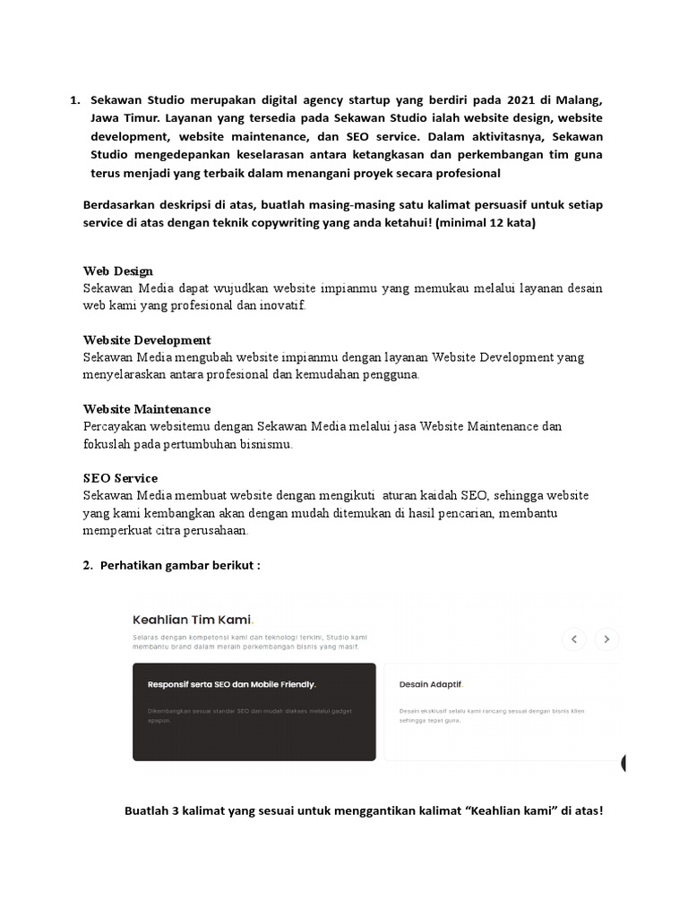 Layanan Digital Sekawan Studio | PDF | Komputer