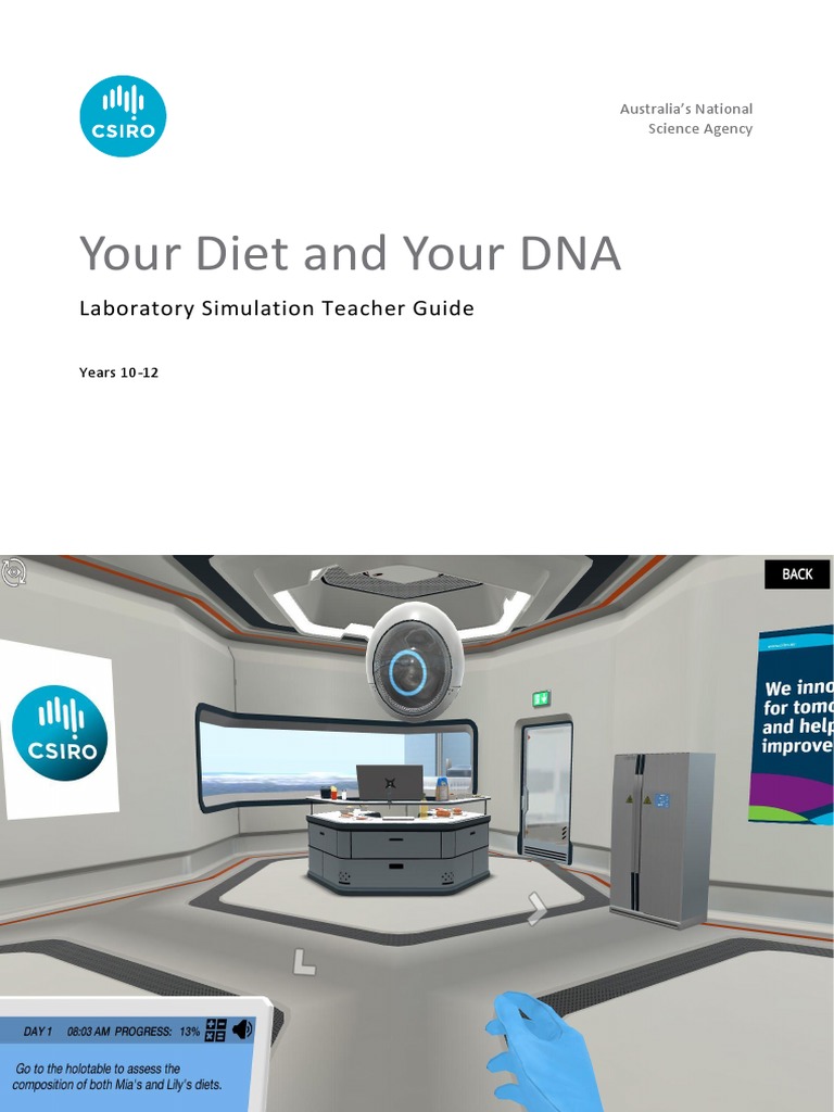 Your Diet and Your DNA - Teacher Guide | PDF