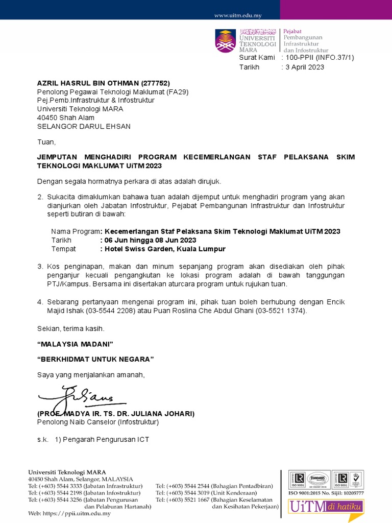 Surat Jemputan | PDF