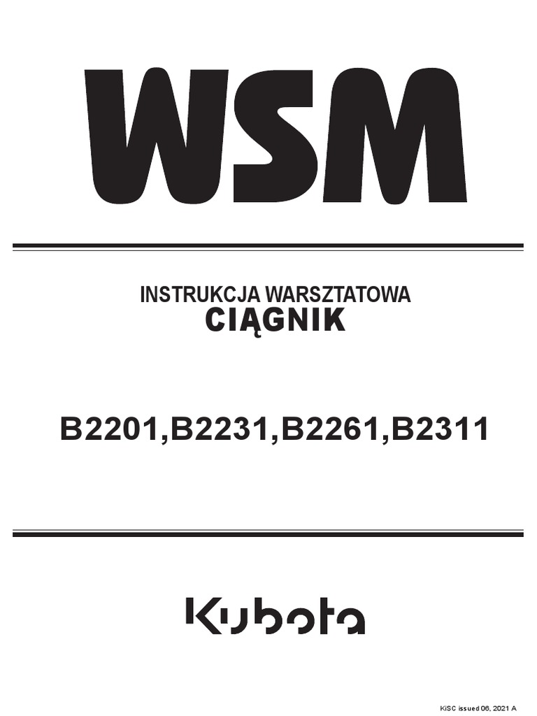 WSM B2201, B2231, B2261, B2311 Pol | PDF