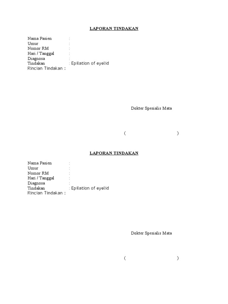 Tindakan Epilasi | PDF