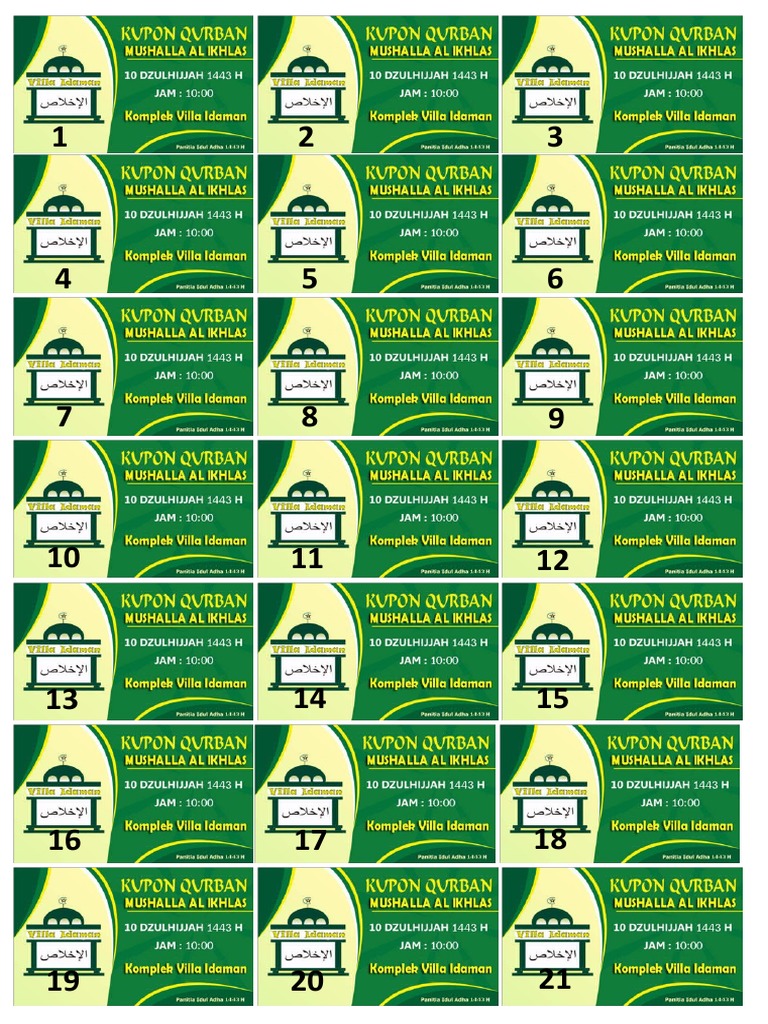 Kupon Kurban | PDF